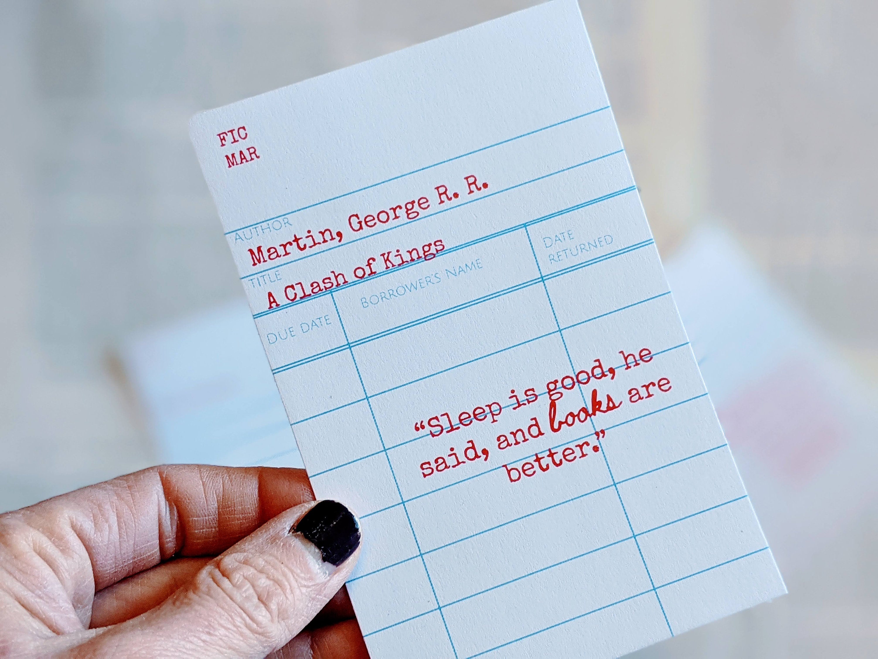 Reading Library Card Printable Instant Download PDF Literary - Etsy Canada