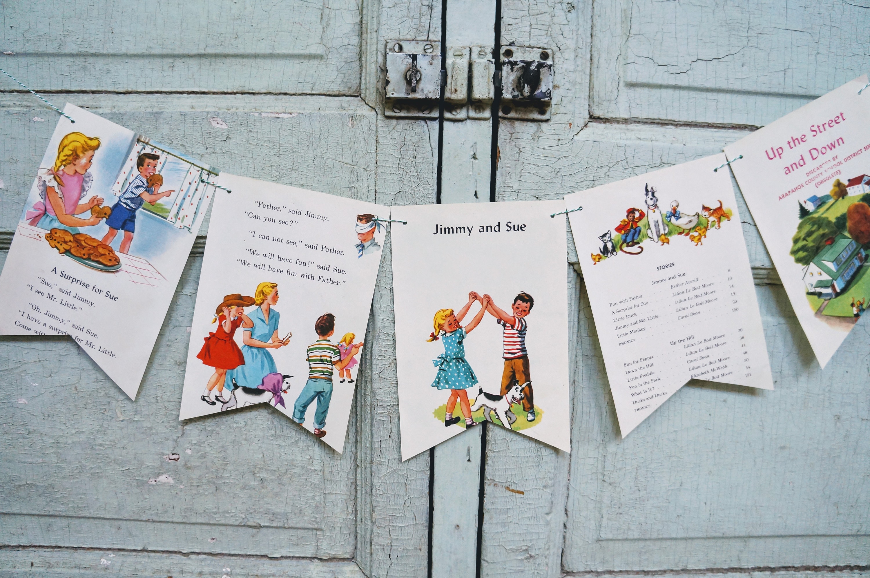 Vintage Storybook Decor, Nursery, Banner, Wall Hanging, Baby Shower ...