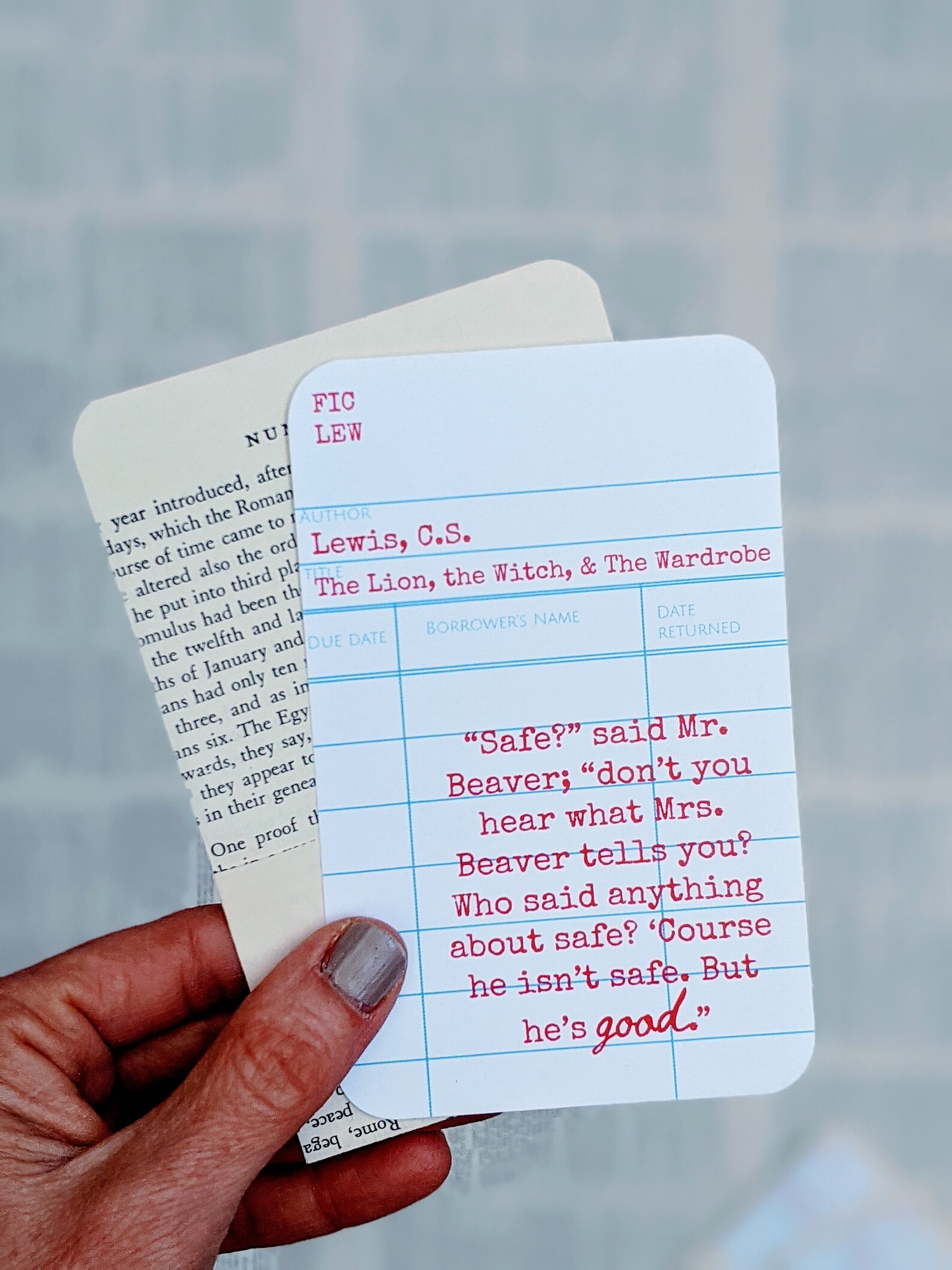 Narnia Bookmarks, CS Lewis Quotes, Literary Gift, Book Lover, Bookish ...