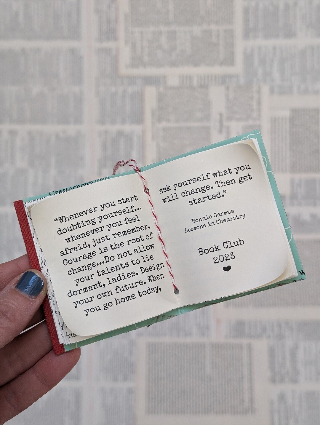 CUSTOM Book Ornaments, Book Club Gift, Baby's First Christmas ...