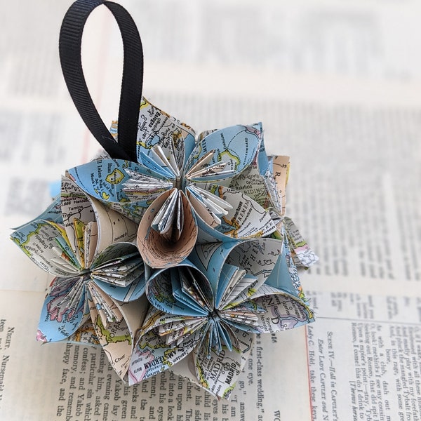 Vintage Atlas Pages - Etsy