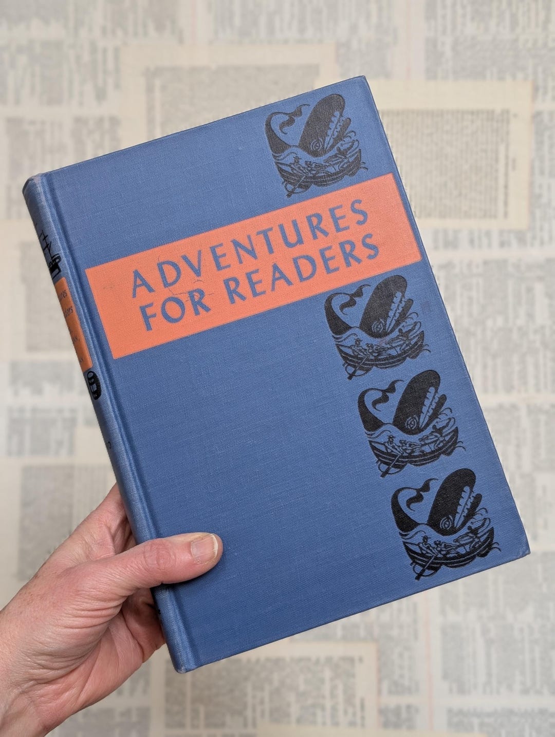 1948 Adventures for Readers, Book Two, Vintage Children's Books, Blue ...