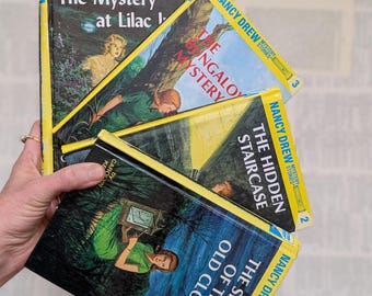 Vintage Nancy Drew Blue Tweed Covers - Etsy