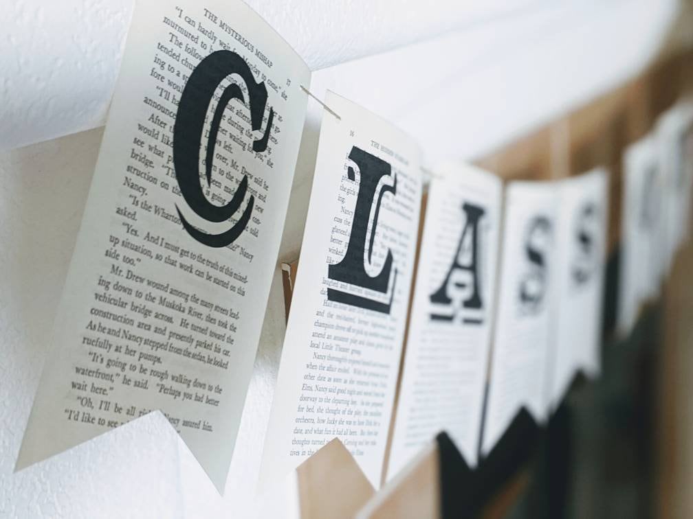 Custom Book Page Banner Garland Mantel Decor Party Bunting - Etsy