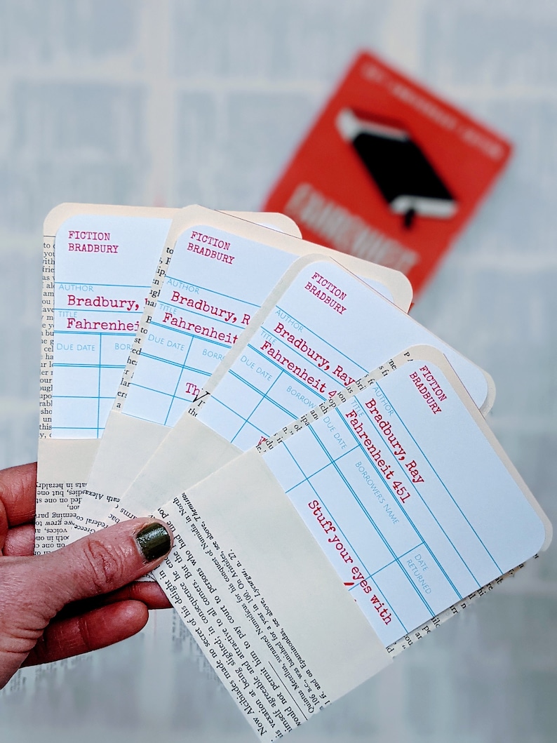 Fahrenheit 451 Quote Bookmarks Ray Bradbury Quotes Book | Etsy