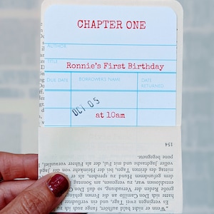 Custom Graduation Library Card Invitations, Birthday Party ...