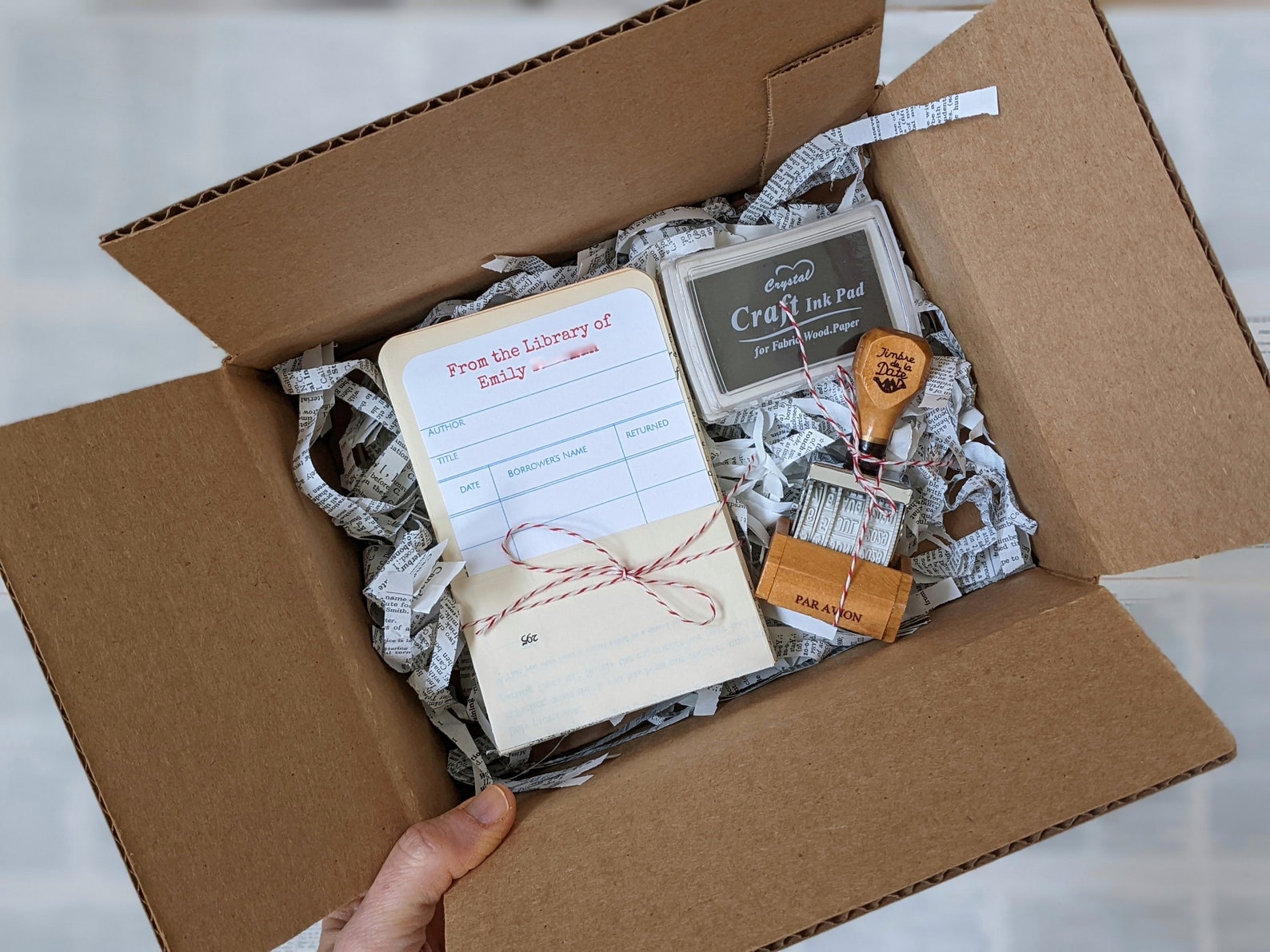 Custom Library Card Book Plates Set of 20 With Date Stamp - Etsy