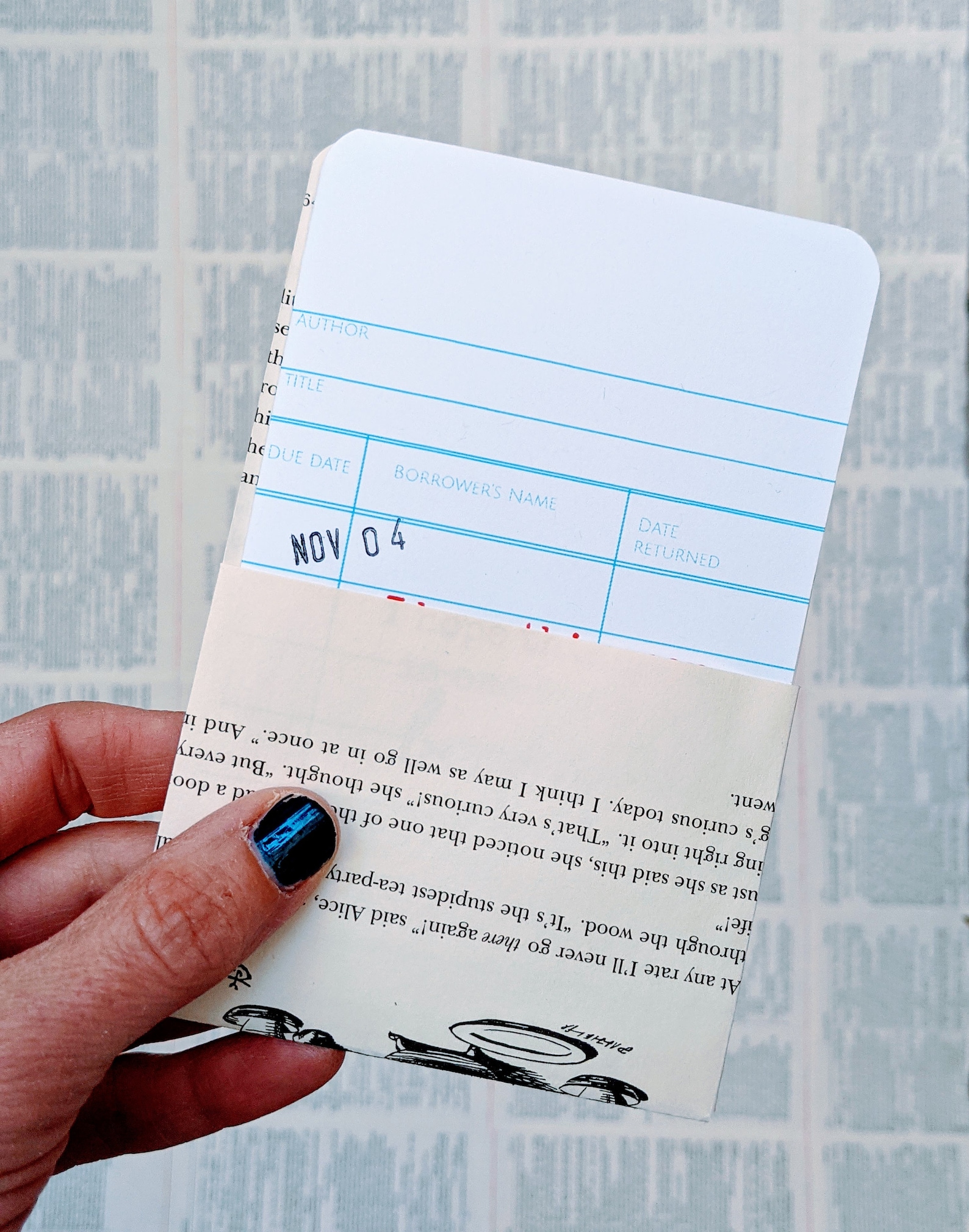 One for the Books Birthday Card Library Card Book Lover | Etsy