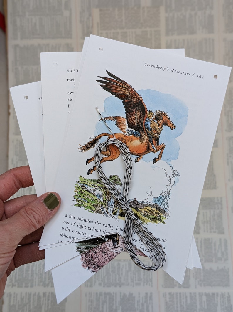 Chronicles of Narnia Storybook Banner | Vintage Paperback Page Bunting ...