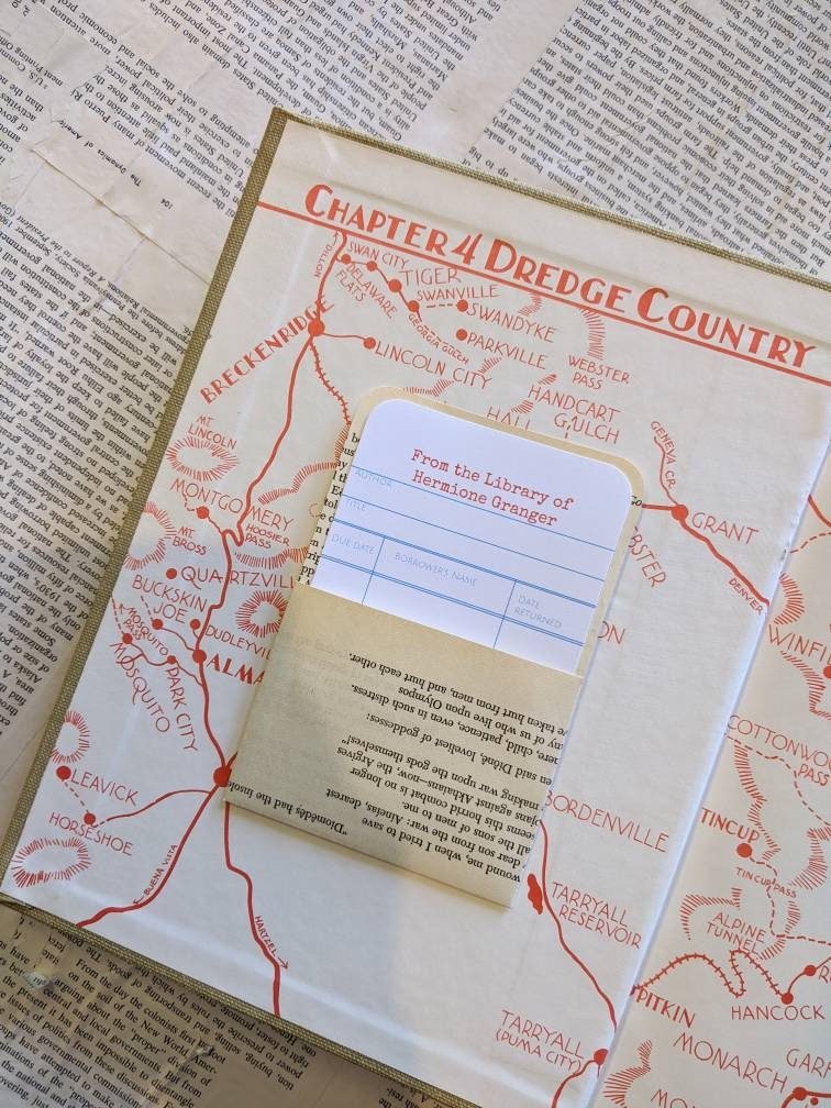 Custom Library Card Book Plates Set of 20 With Date Stamp - Etsy