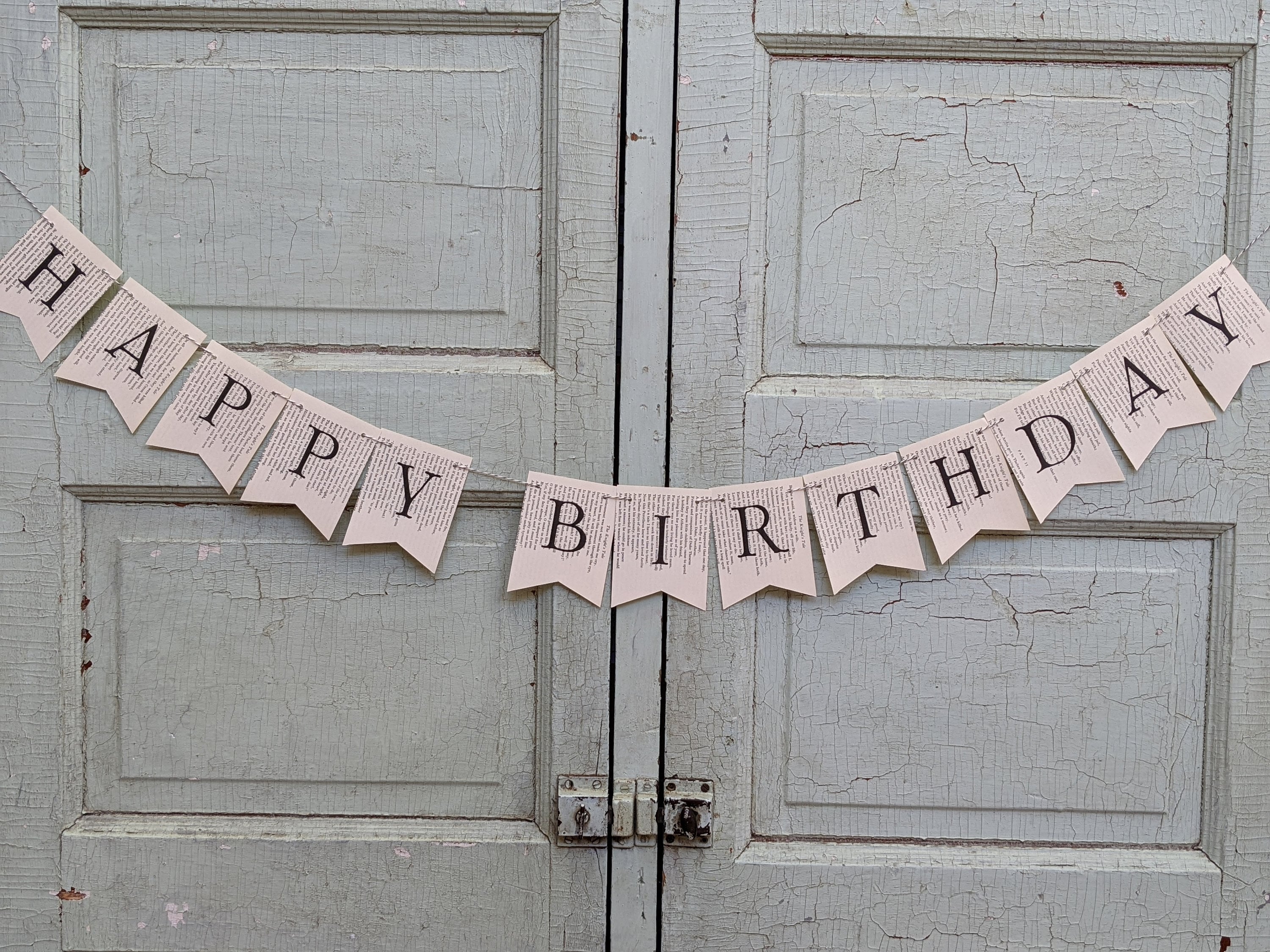 Happy Birthday Mini-banner Mantel Decor Party Bunting Book - Etsy