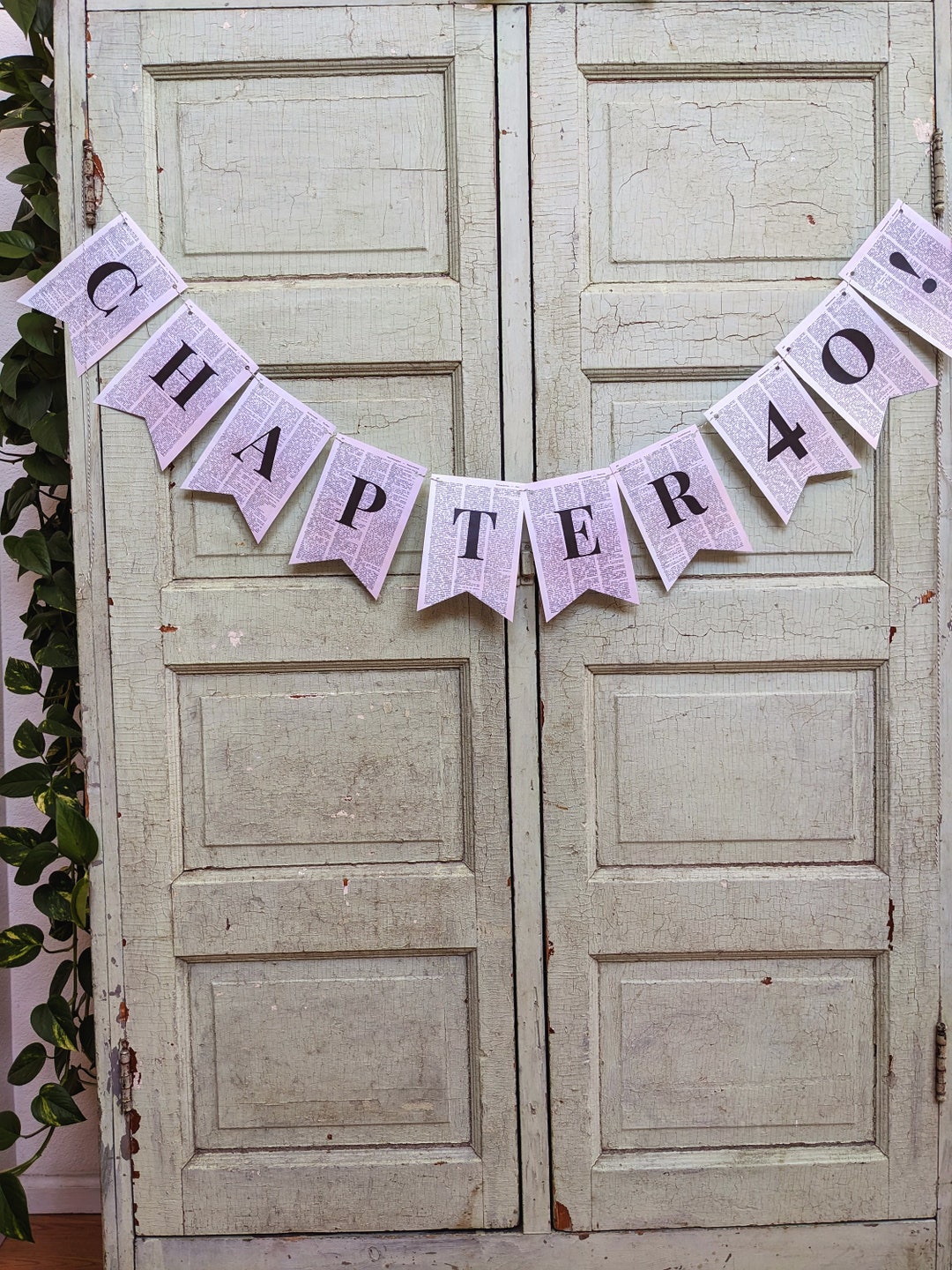 DIY Chapter Banner, PDF Printable Digital Download, Birthday Banner W ...