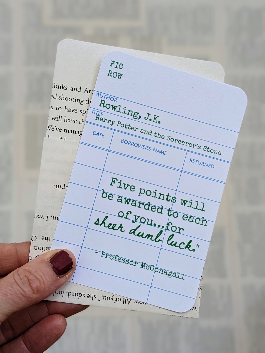 Magical Bookmarks, St. Patricks Day, Good Luck Card, Bookish Gift, Book ...