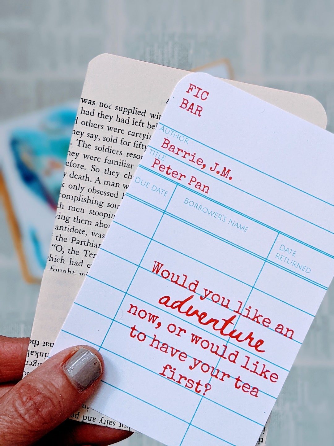 Bookmarks, Peter Pan Quotes, JM Barrie, Bookish Gift, Children's Books ...