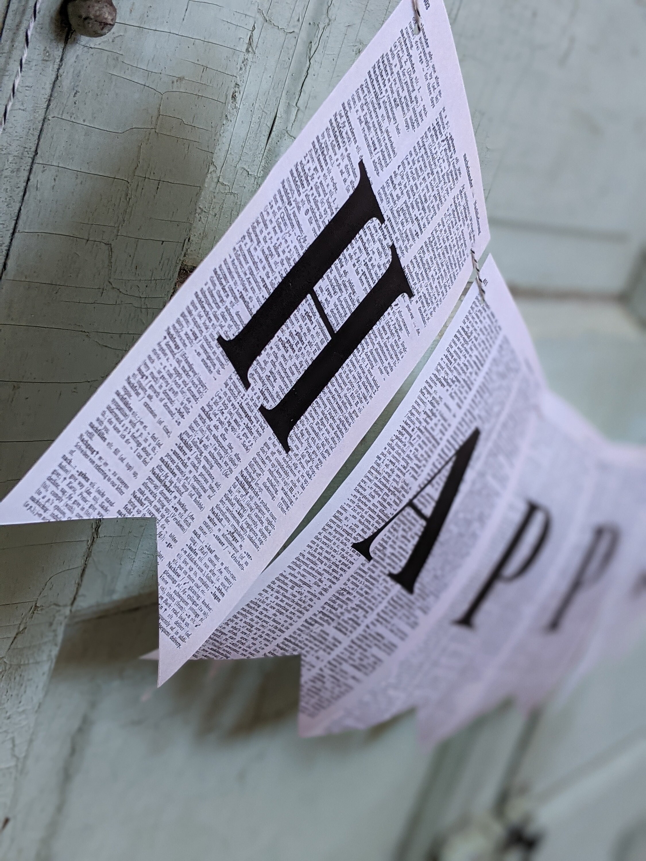 PDF Printable Book Page Birthday Banner Bookish Party Decor - Etsy