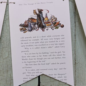 Chronicles of Narnia Storybook Banner | Vintage Paperback Page Bunting ...