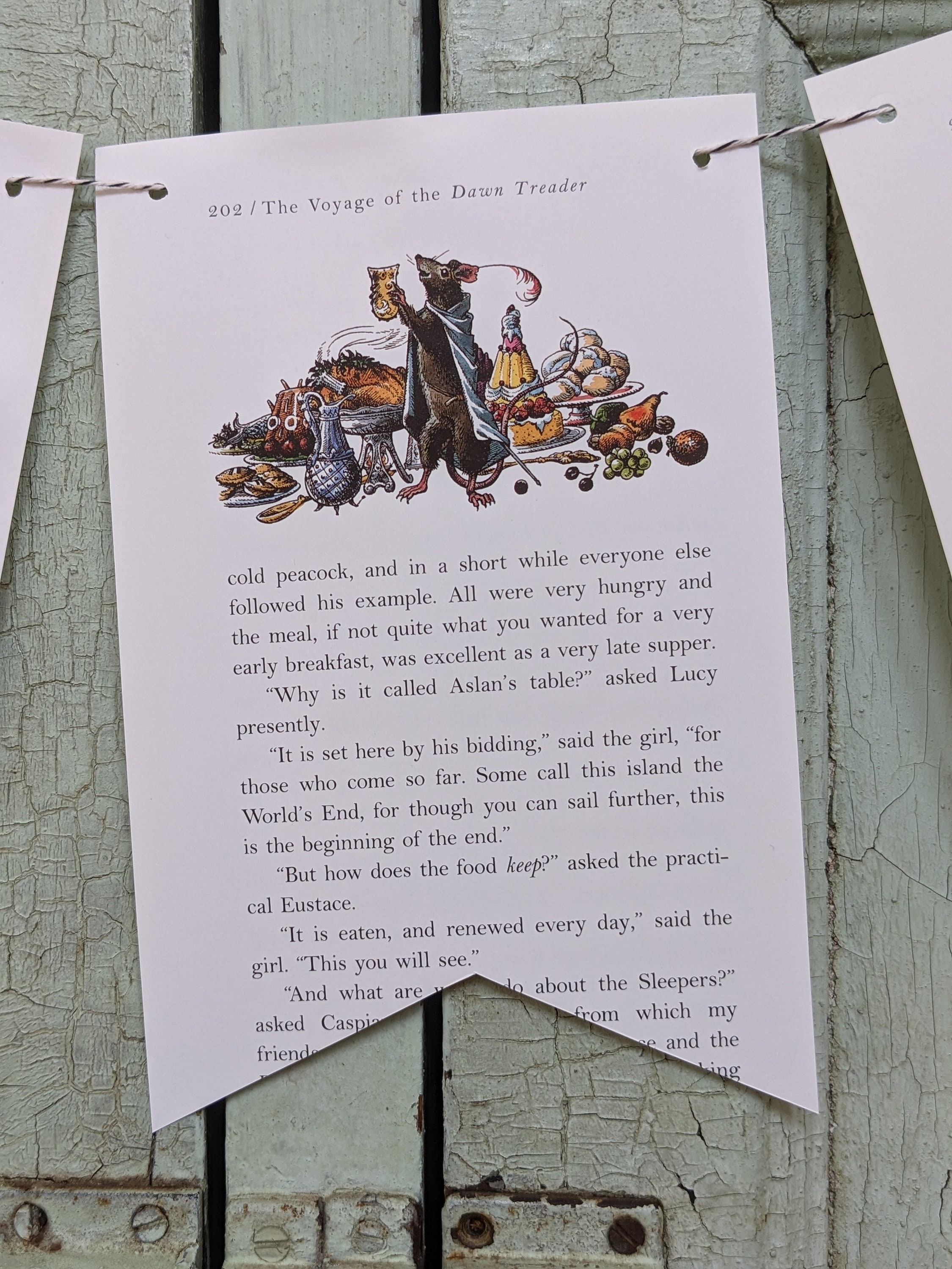 Chronicles of Narnia Storybook Banner | Vintage Paperback Page Bunting ...