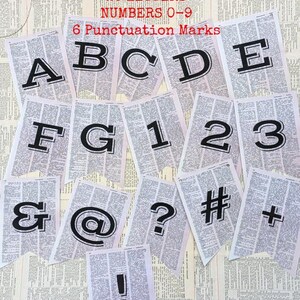 DIY Printable Alphabet to Make Custom Banners, A-Z, 0-9, Plus ...