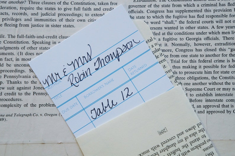 Library Card Printable Blank Library Cards Instant Download | Etsy