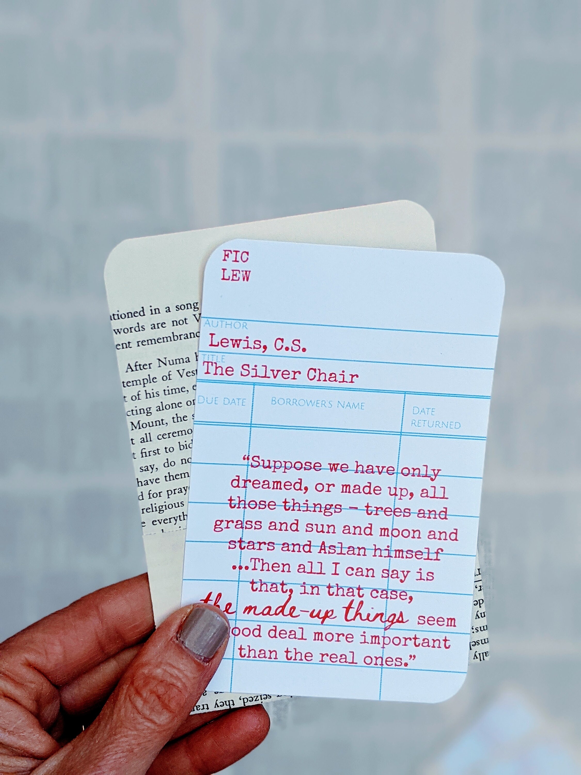 Narnia Bookmarks, CS Lewis Quotes, Literary Gift, Book Lover, Bookish ...