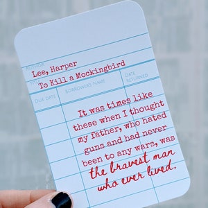 To Kill a Mockingbird Bookmarks, Harper Lee Quotes, Atticus Finch ...