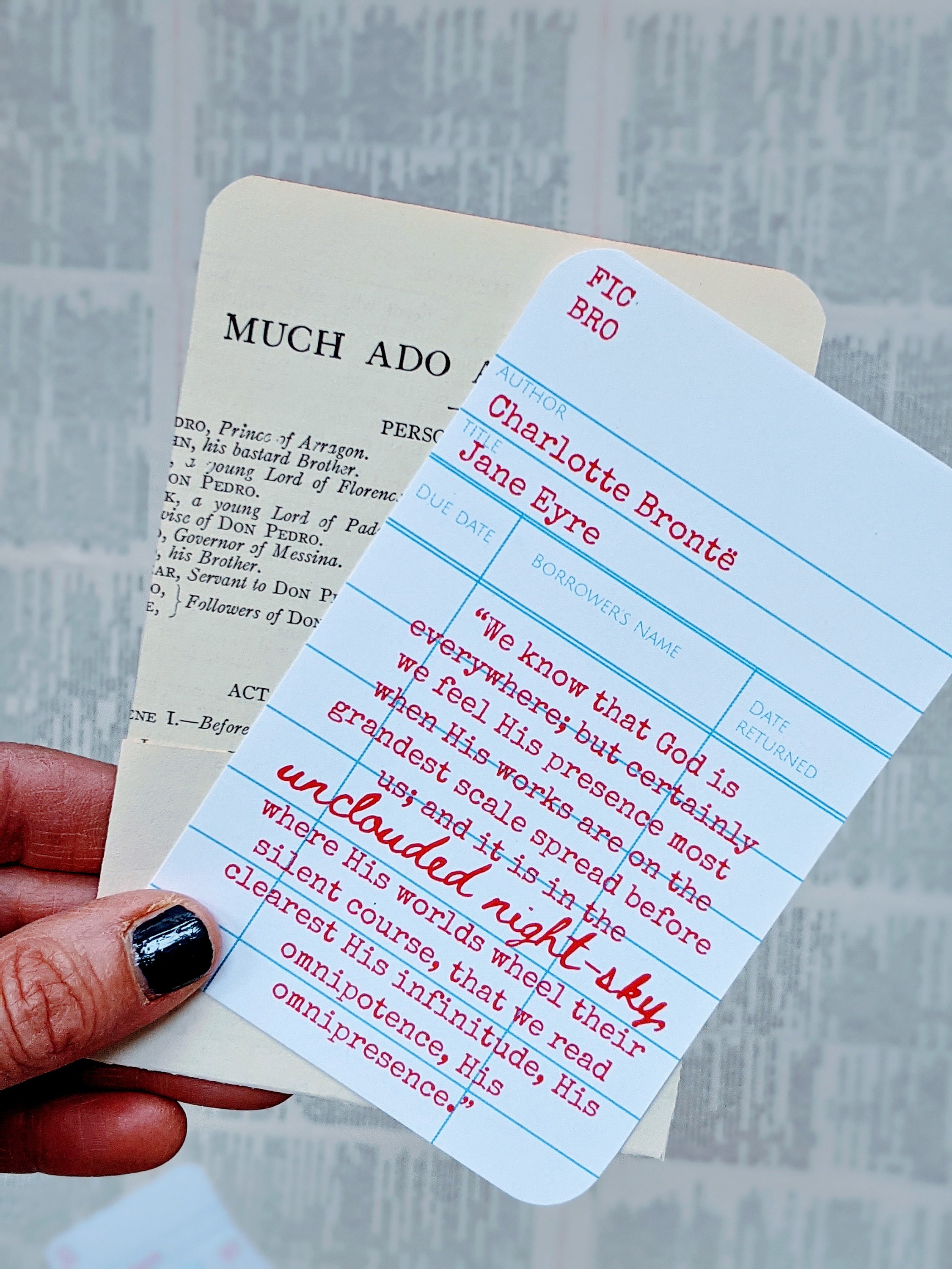 Jane Eyre Bookmarks Charlotte Bronte Quotes Inspirational | Etsy