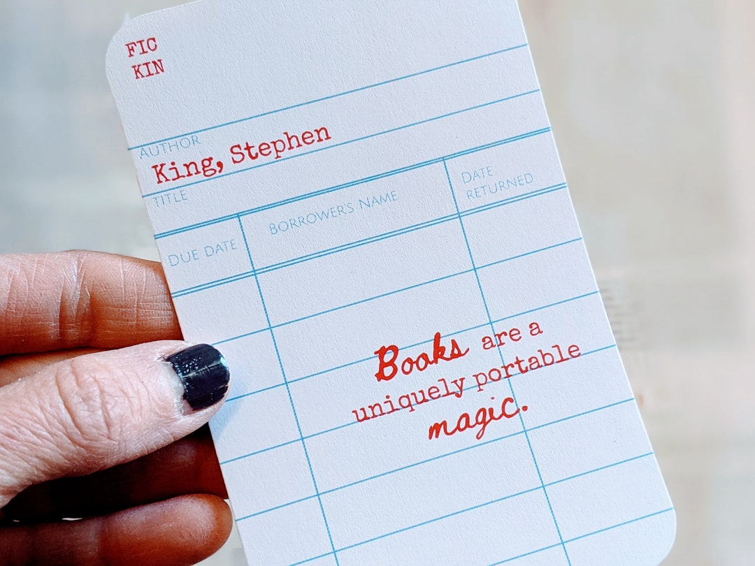 Reading Library Card Bookmarks, Book Quotes, Literary Book Lover ...