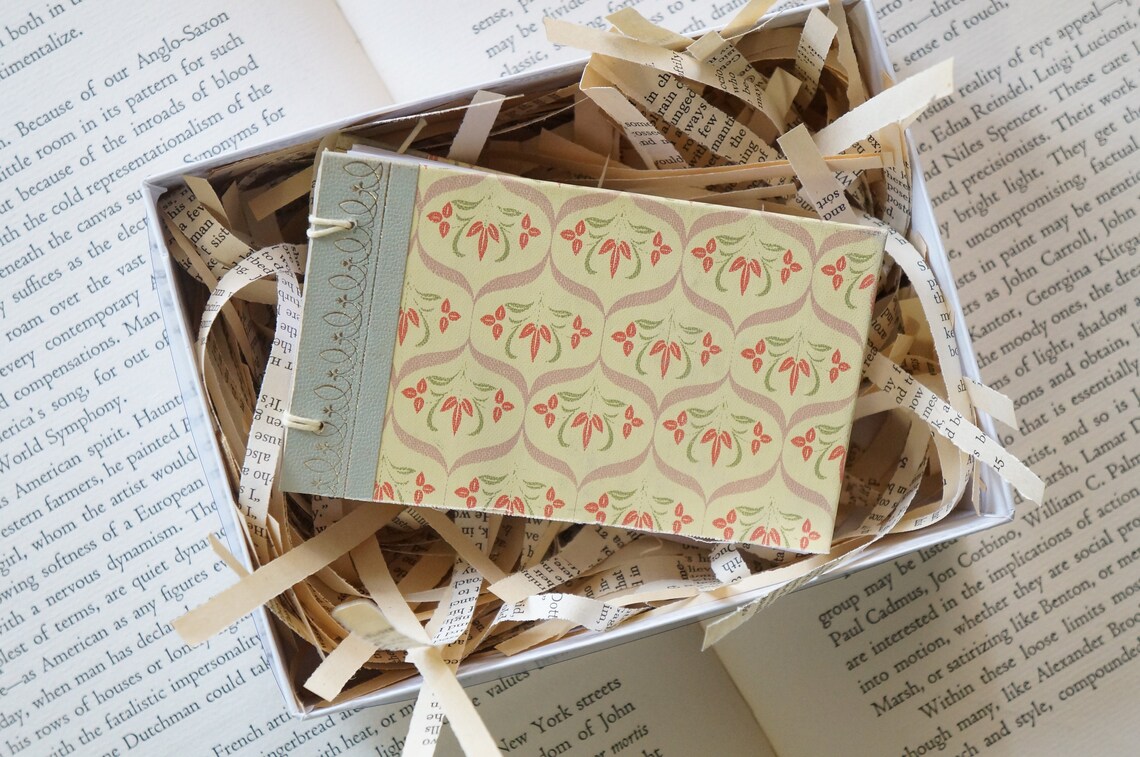 Bookish Gift Wrap Packaging Material Shredded Book Pages - Etsy
