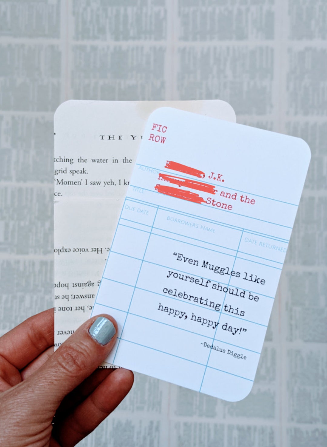 Magical Birthday Card, Library Card, Personalized, Birthday, New Baby ...