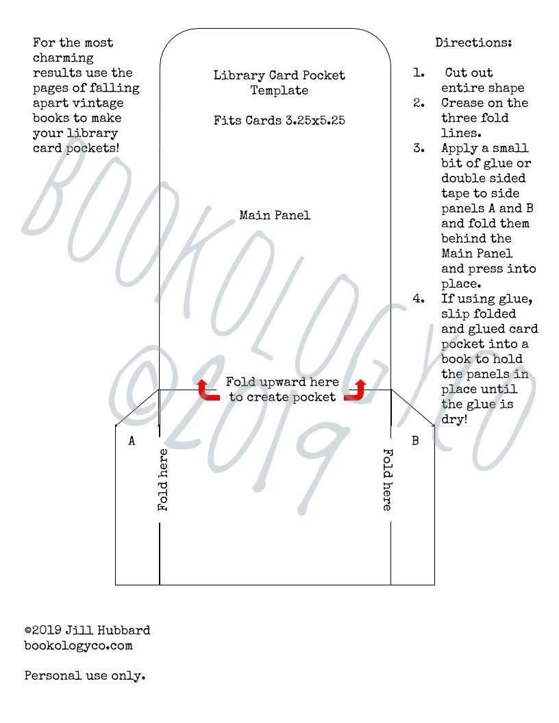 Merry Christmas Library Card Printable Gift Tag Junk Journal | Etsy