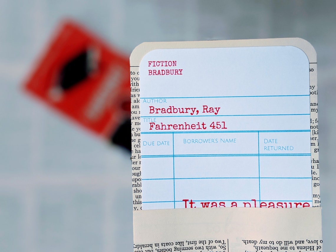 Fahrenheit 451 Quote Bookmarks Ray Bradbury Quotes Book | Etsy