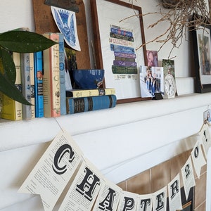 Birthday Banner, Bookish Party Decor, Bookworm Themed, Book Lover Gift ...