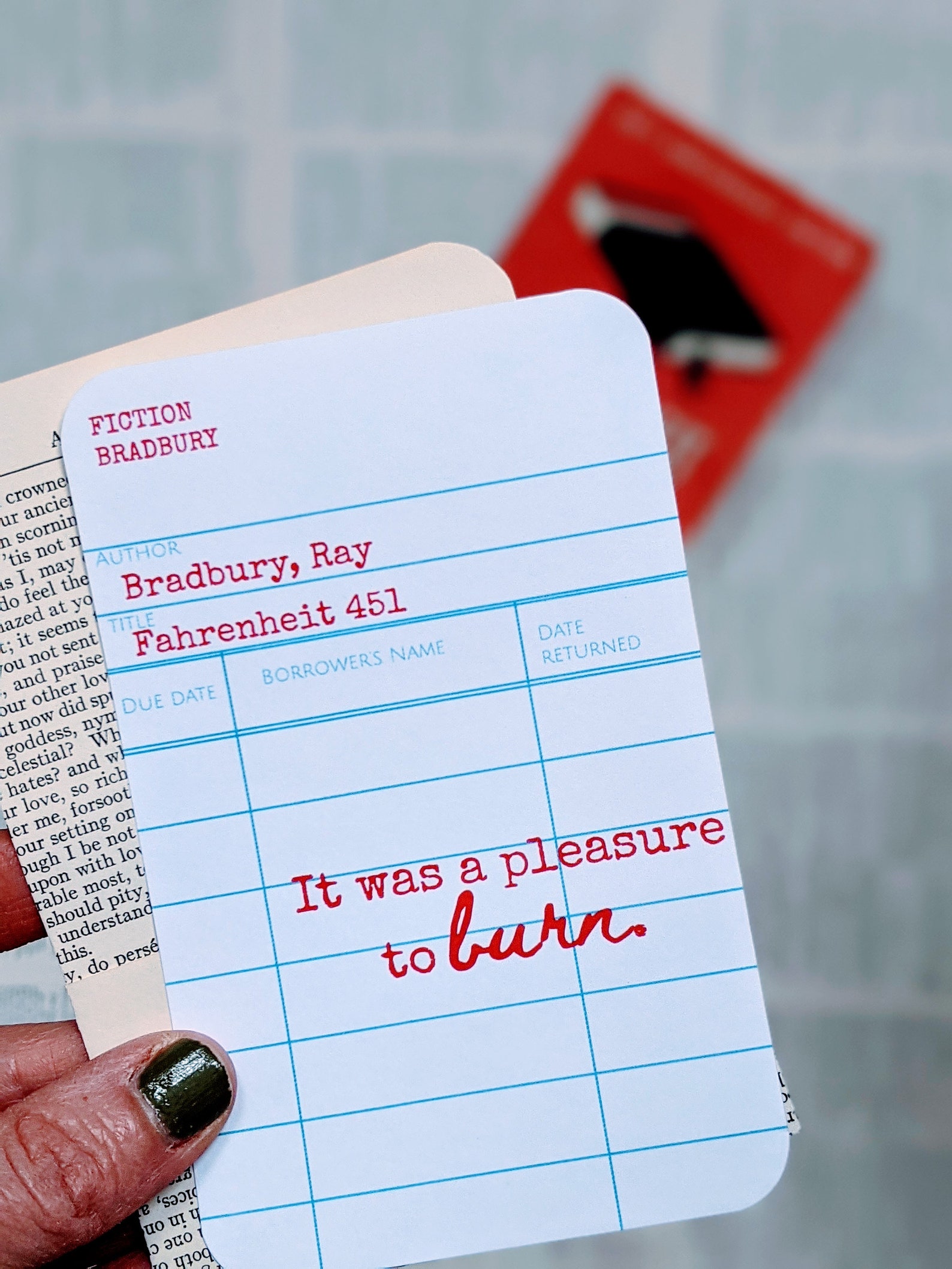 Fahrenheit 451 Quote Bookmarks Ray Bradbury Quotes Book | Etsy