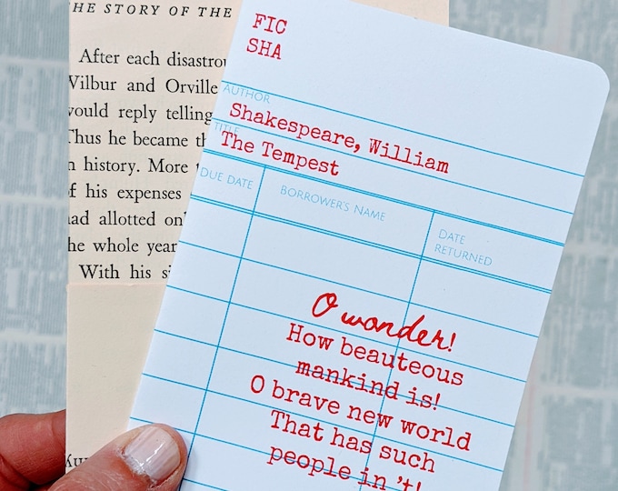 Shakespeare Thank You Card, Shakespear Quotes, Gratitude Card, Teacher ...