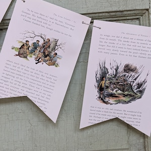 Chronicles of Narnia Storybook Banner | Vintage Paperback Page Bunting ...