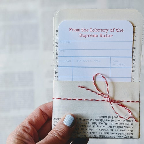 Custom Library Card Book Plates Set of 20 With Date Stamp - Etsy