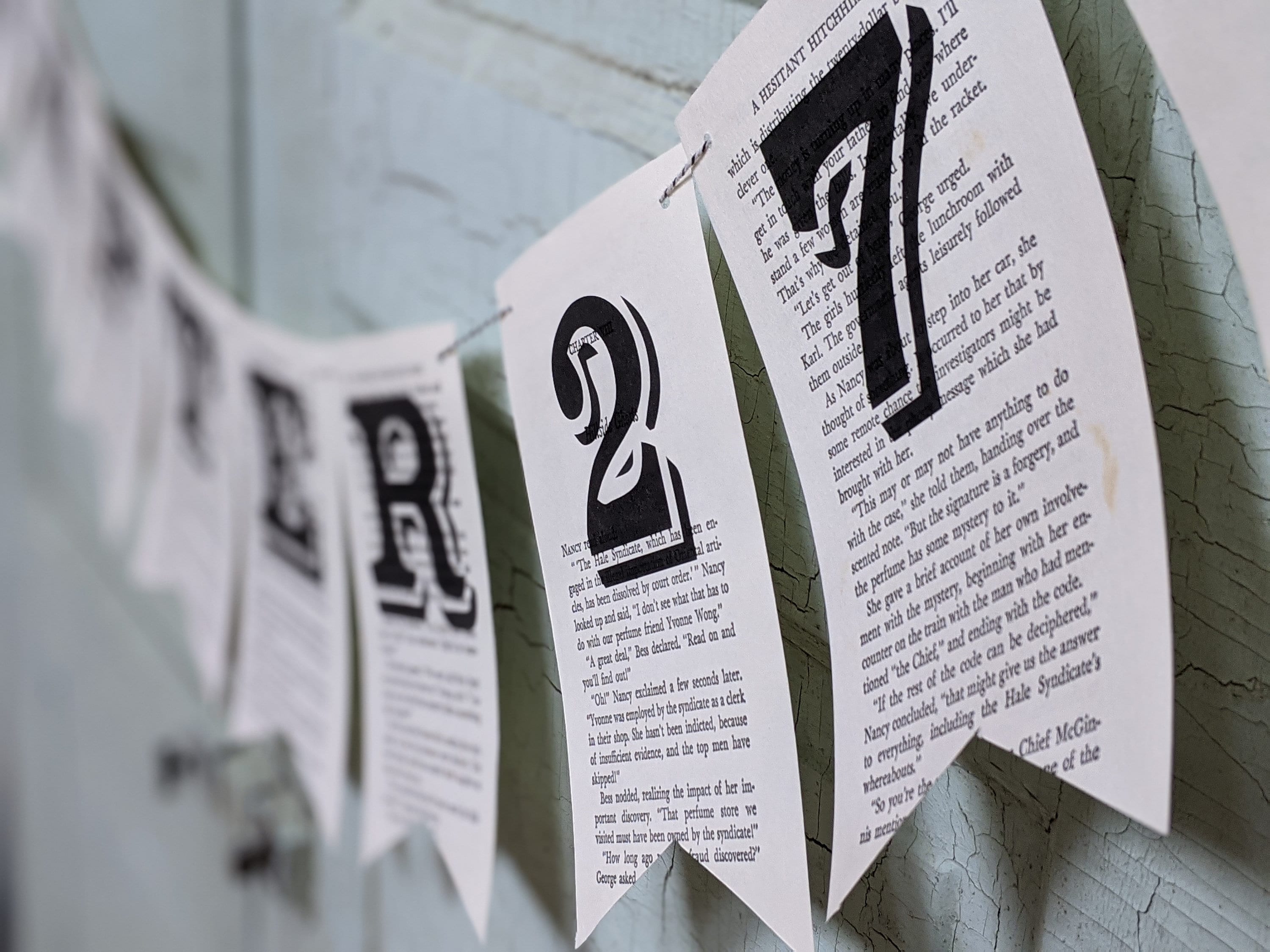 Birthday Banner Bookish Party Decor Bookworm Gift Book | Etsy