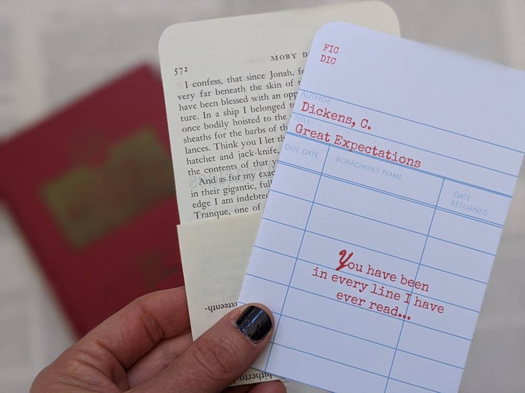 Book Lover Wedding Anniversary Card, Charles Dickens, Literary Quote ...