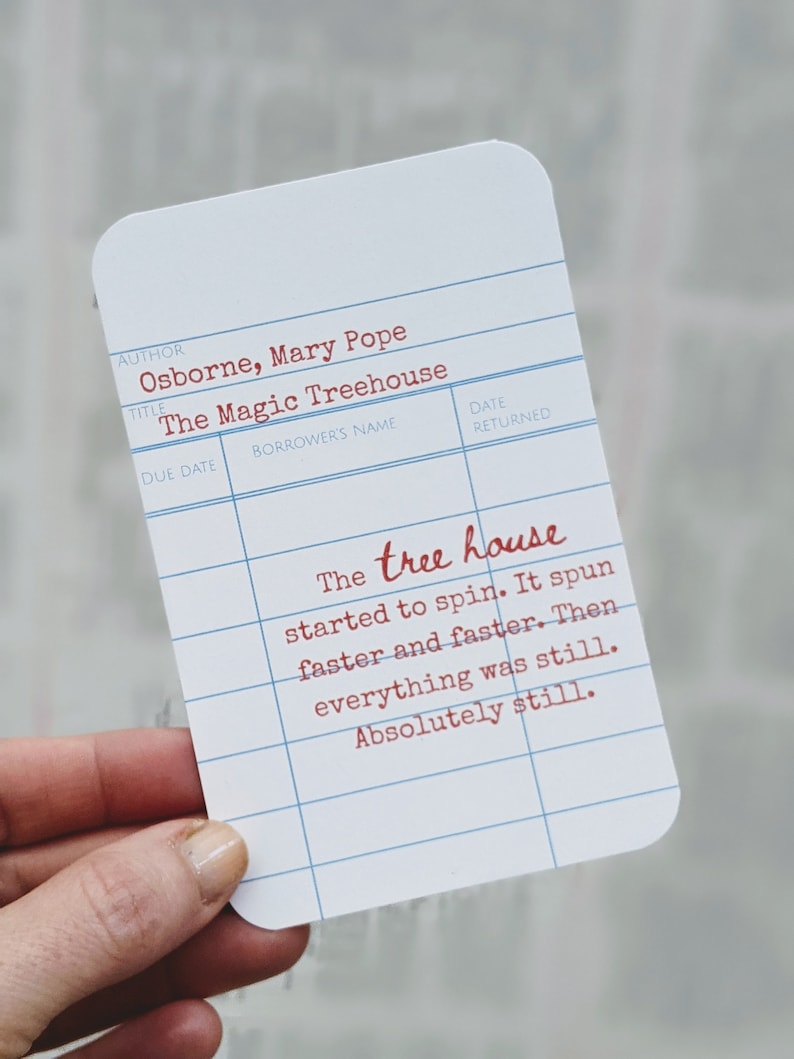 Magic Treehouse Bookmarks Quotes Mary Pope Osborne | Etsy