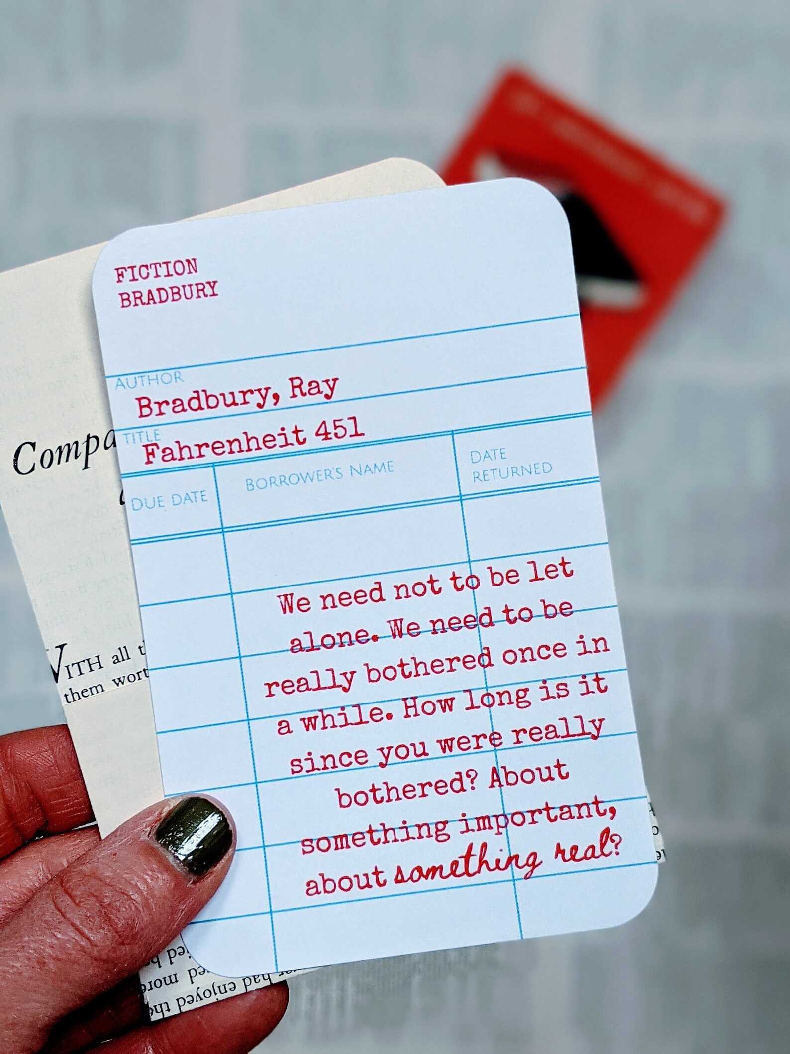 Fahrenheit 451 Quote Bookmarks Ray Bradbury Quotes Book | Etsy