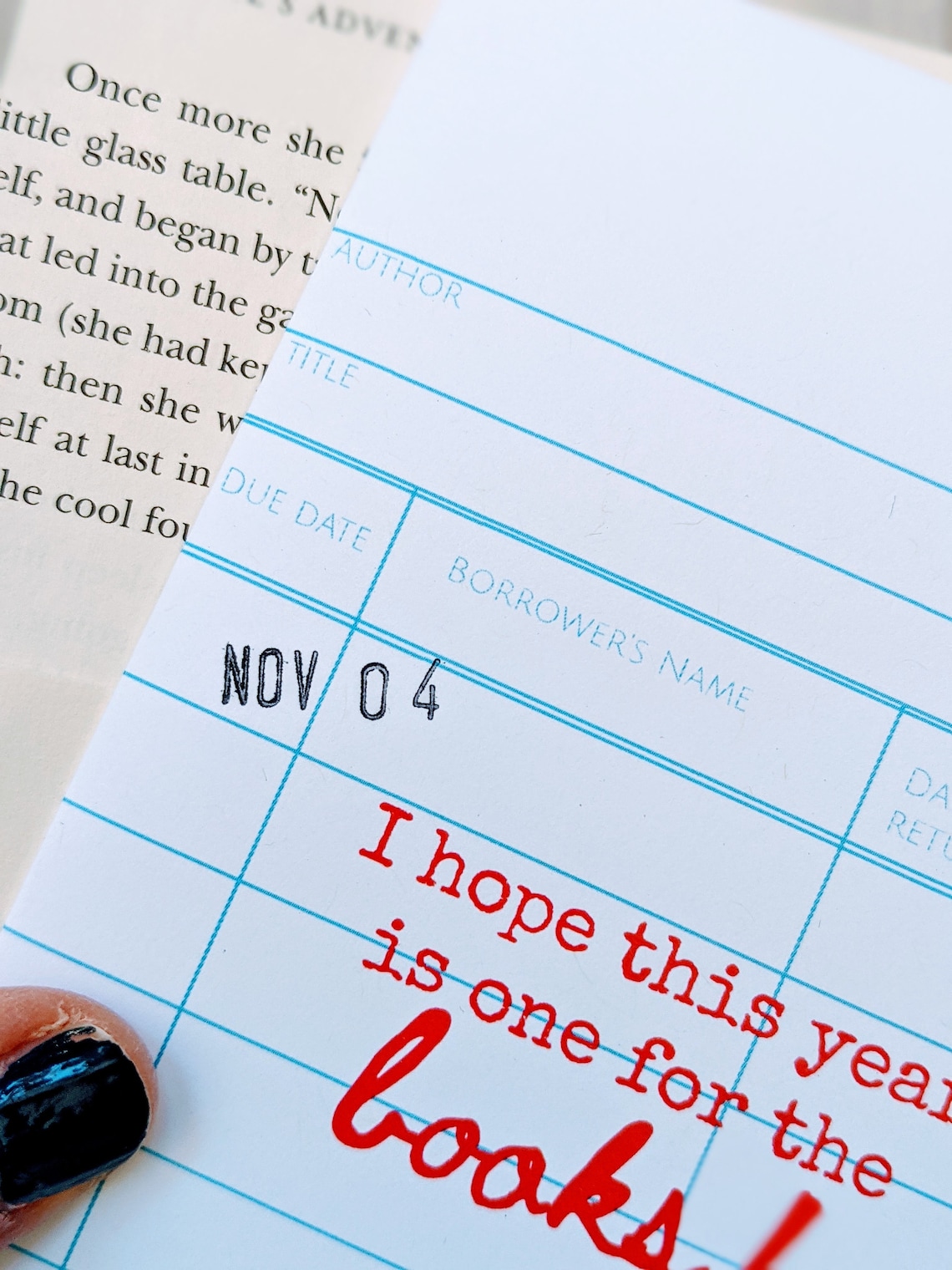 One for the Books Birthday Card Library Card Book Lover | Etsy