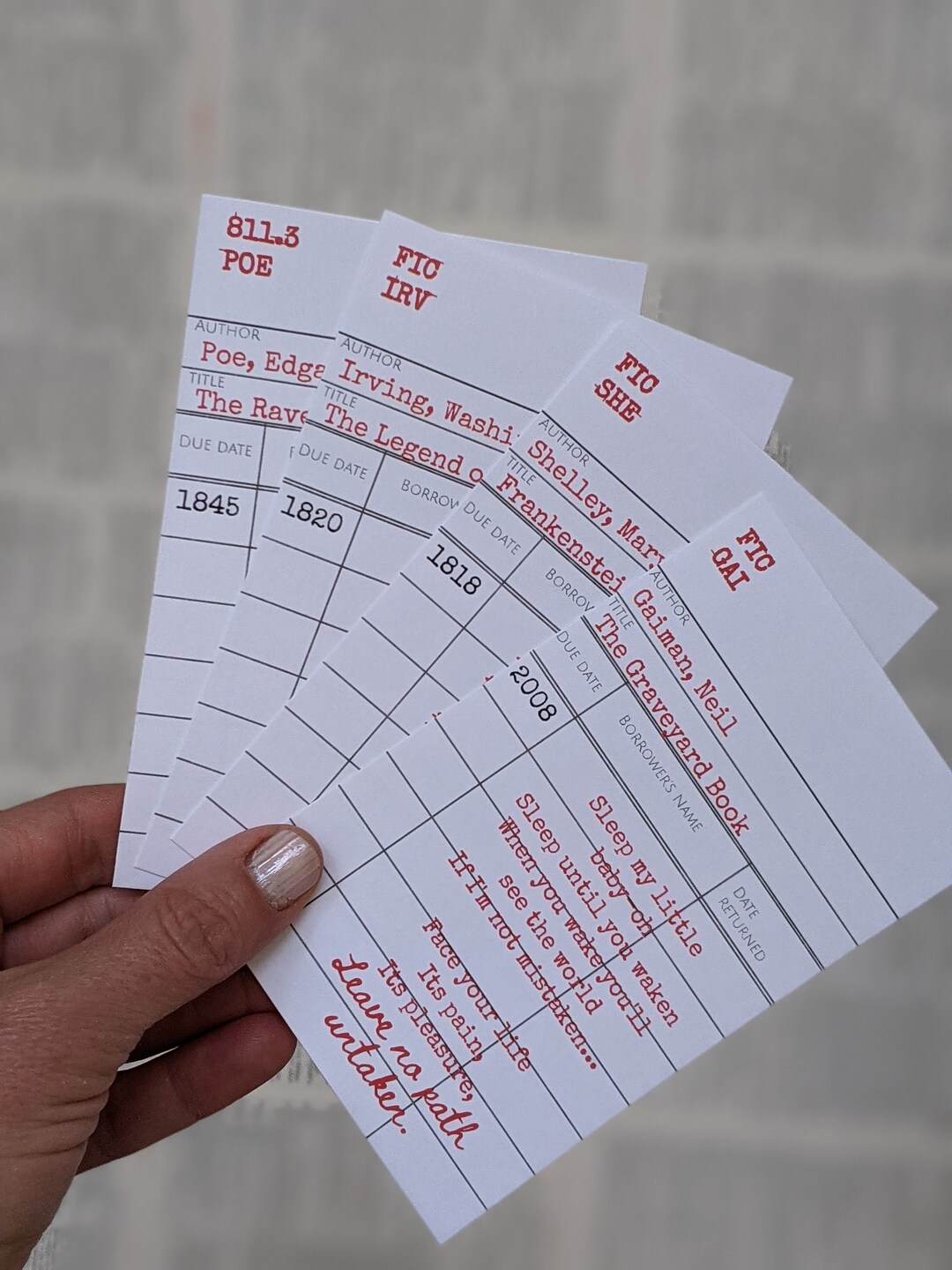 Halloween Library Card Printable Book Quotes Bookmark Geeky - Etsy