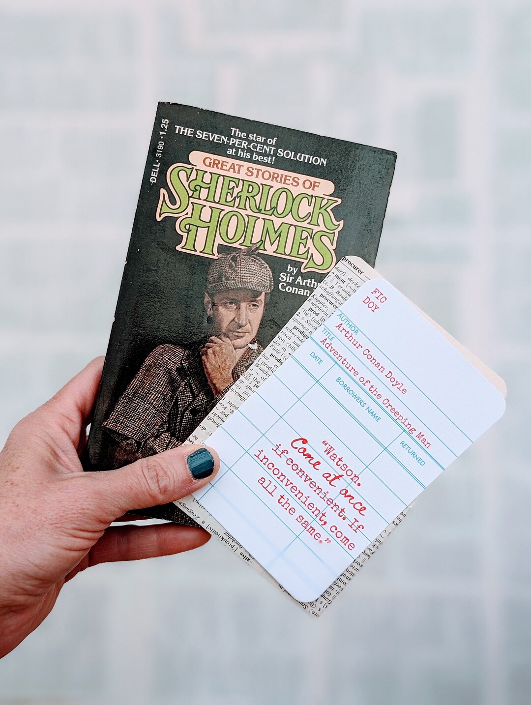 Sherlock Holmes Bookmark, Conan Doyle Book Quotes, Literary Gift, Book ...