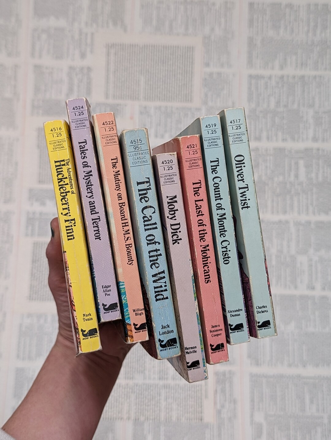 Set of 8 Illustrated Classics Editions Books for Children, 1979, Pocket ...