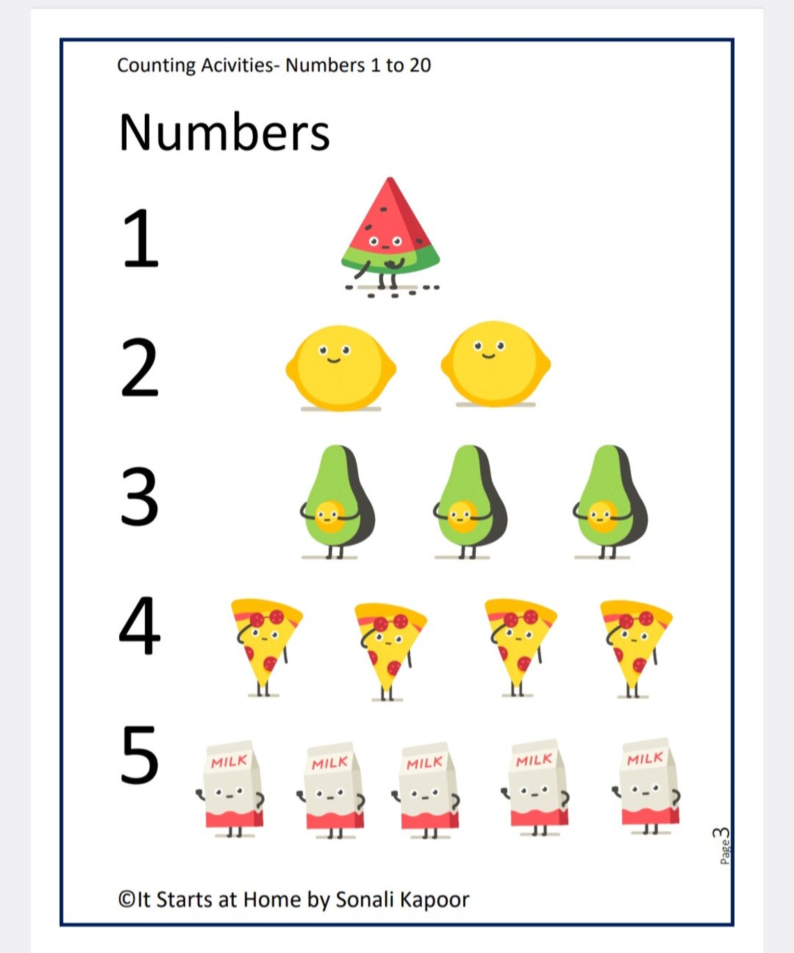 Counting Number 1-20 Math Bundle, 35+ Early Math Activities| Preschool ...