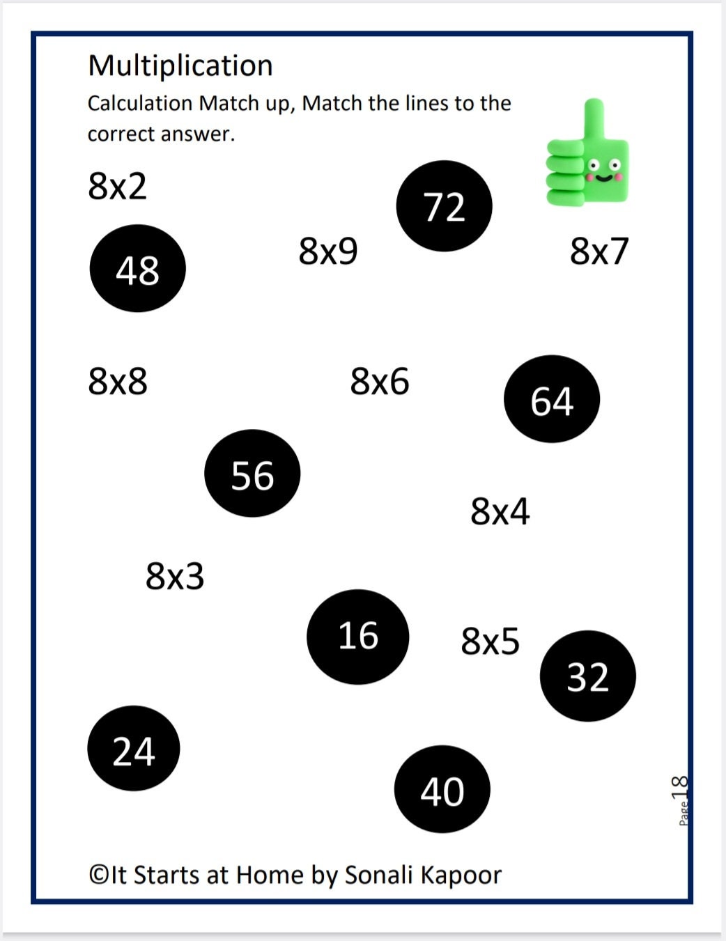 Multiplication Worksheets 80 Activities Multiplication Chart 5-10 Years ...
