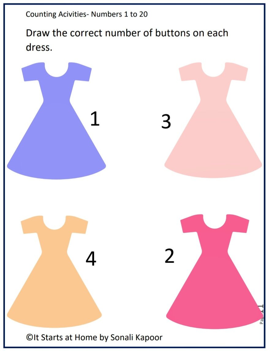 Counting Number 1-20 Math Bundle, 35+ Early Math Activities| Preschool ...