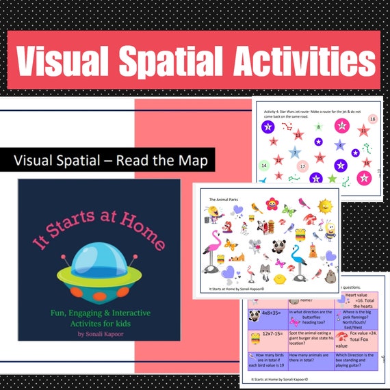 Visual Spatial Activities Map Based for 6 to 9yrs - Etsy UK