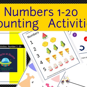 Counting Number 1-20 Math Bundle, 35+ Early Math Activities| Preschool ...