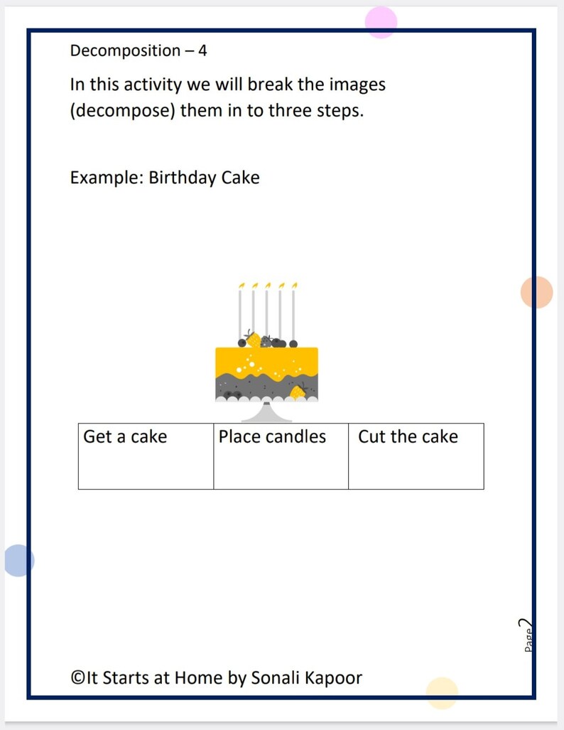 50 Coding Worksheets for Kids Education |no Computer| Decomposition ...